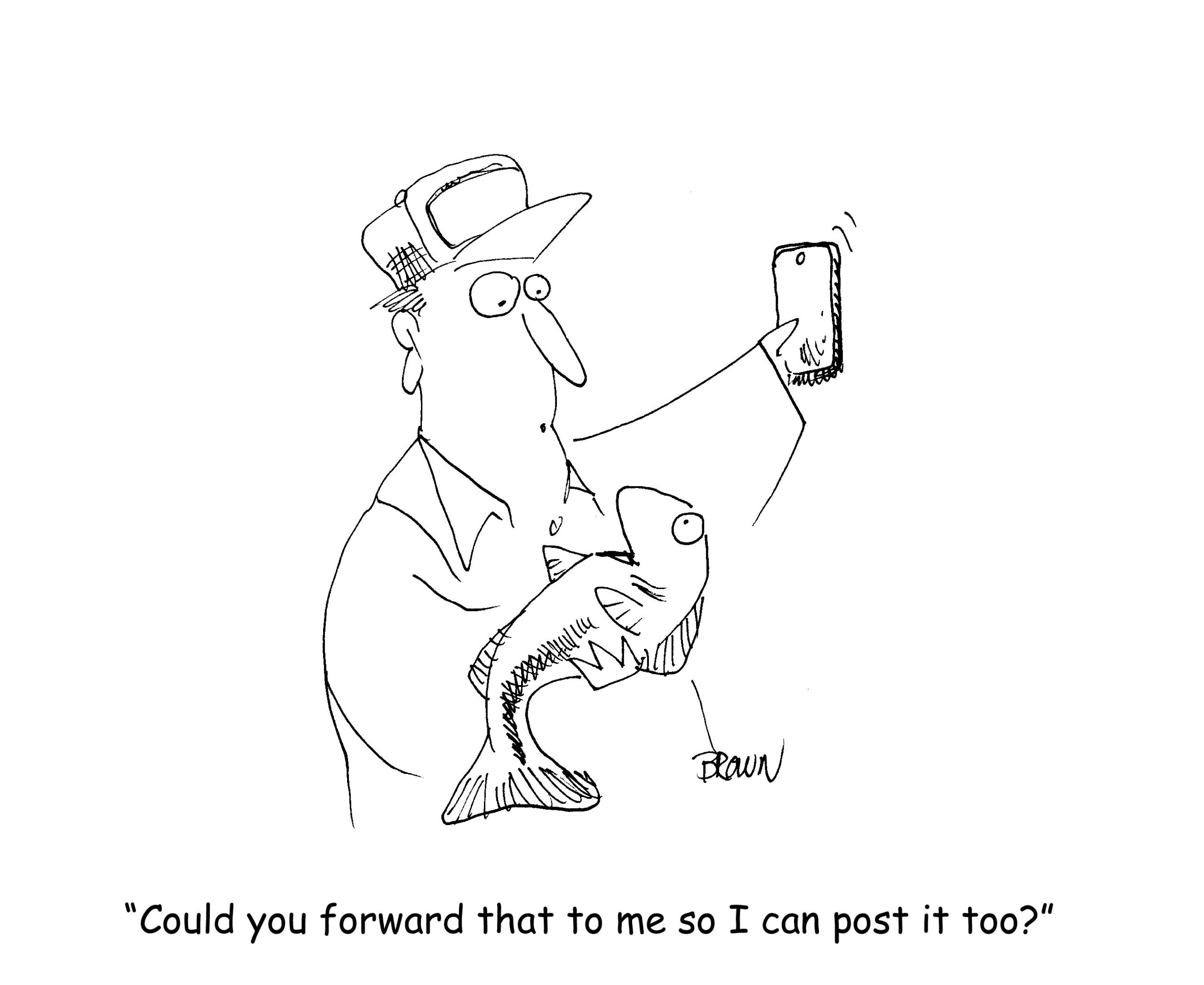 CartoonJoeBrownfish selfie.BMP - MidWest Outdoors